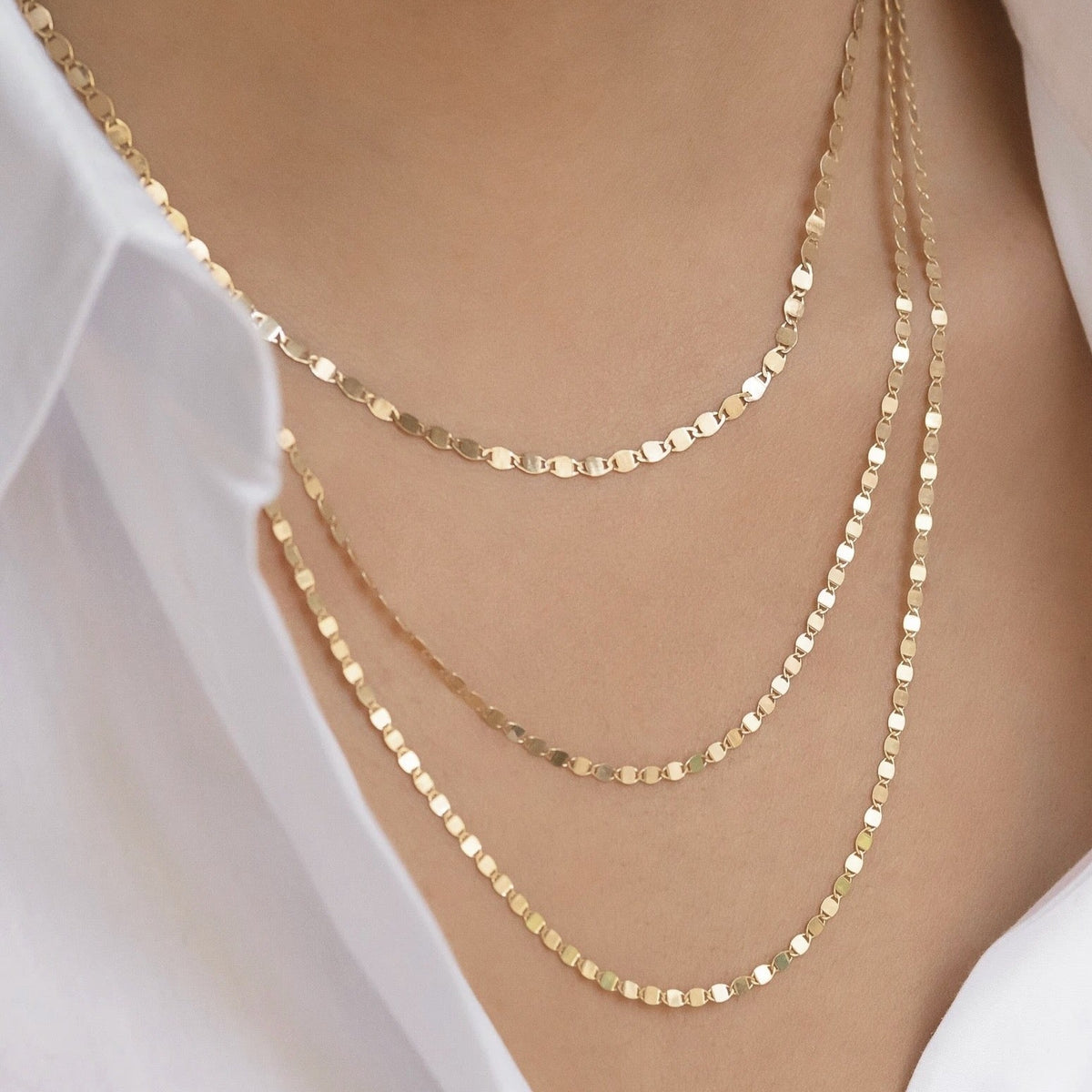 Oval Mirror Link Chain – Anneaux